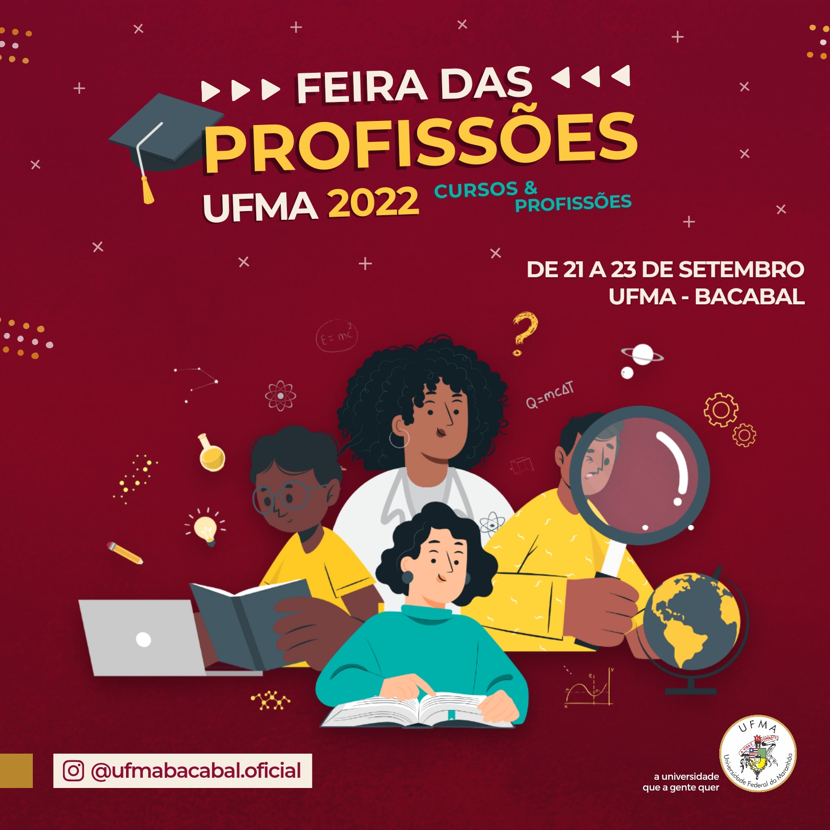 Convite para a Feira das Profissões na UFMA de Bacabal: 21 a 23 de ...
